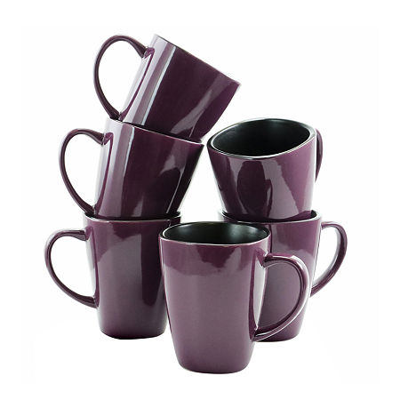 Click here for Elama 14oz Mug Set 6-pc. Stoneware Dinnerware Set... prices