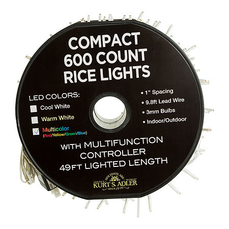 Click here for Kurt Adler 600l 49.2 Foot Multicolored Led Rice St... prices