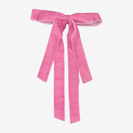 Click here for Bijoux Bar Velvet Hair Bow  One Size  Pink prices