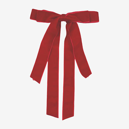 Click here for Bijoux Bar Velvet Hair Bow  One Size  Red prices