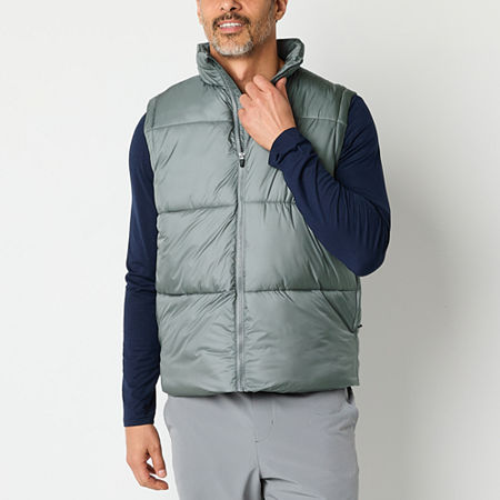 Click here for Xersion Quilted Mens Mock Neck Sleeveless Vest  X-... prices