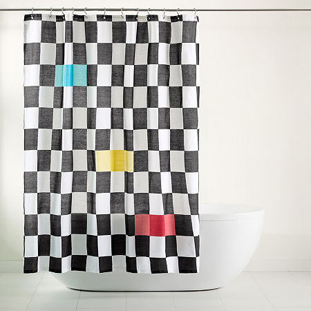 Click here for Town And Country Betty Black Shower Curtain  One S... prices