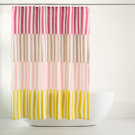 Click here for Town And Country Adeline Pink Shower Curtain  One... prices