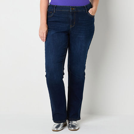 Click here for Liz Claiborne-Plus Womens Mid Rise Bootcut Jean  2... prices
