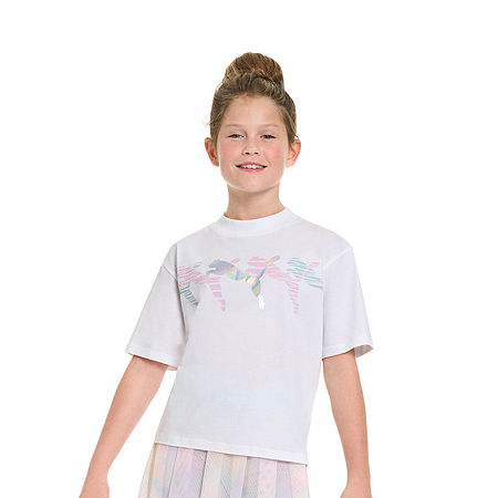 Click here for PUMA Big Kid Girls Crew Neck Short Sleeve Boxy Fit... prices