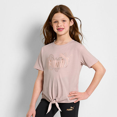 Click here for PUMA Big Kid Girls Crew Neck Short Sleeve Boxy Fit... prices