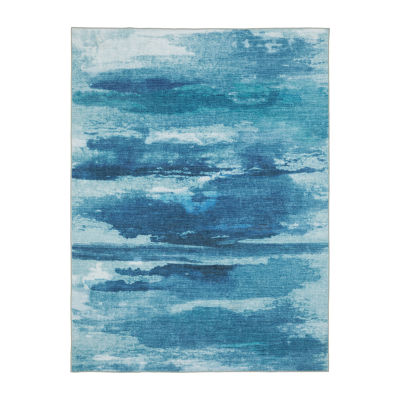 Covington Home Savannah Sky Indoor Rectangular Area Rug, Color: Blue ...