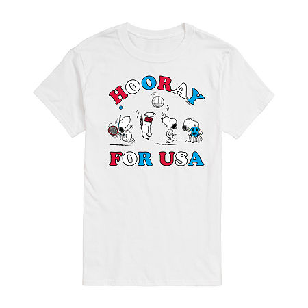 Click here for Mens Short Sleeve Peanuts USA Graphic T-Shirt  Sma... prices