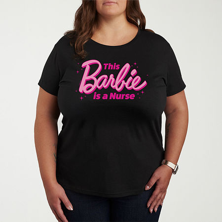 Click here for Nurse Womens Plus Crew Neck Short Sleeve Barbie T-... prices