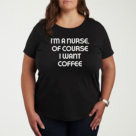 Click here for Nurse Womens Crew Neck Short Sleeve Plus T-Shirt... prices