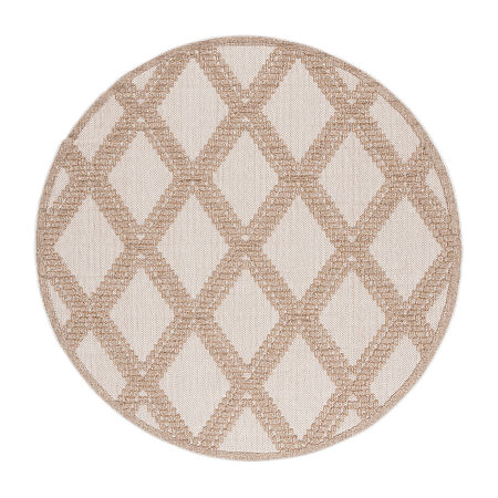 Click here for Martha Stewart Lora Geometric 67 X 67 Outdoor Roun... prices