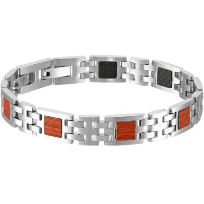 Mens Sterling Silver Solid 9 Inch Link Bracelet - JCPenney