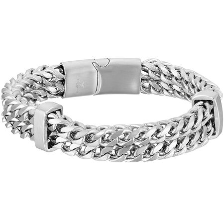 Click here for Mens Stainless Steel 8 1/2 Inch Solid Wheat Chain... prices