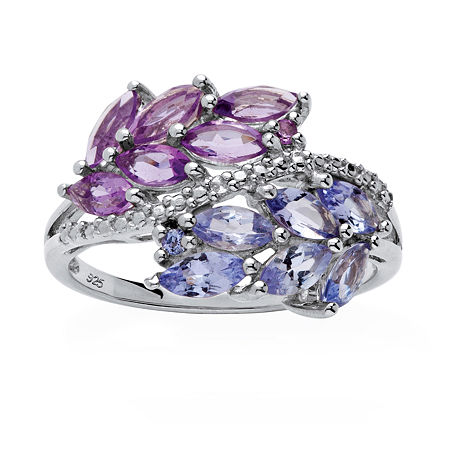 Click here for Womens Genuine Purple Amethyst Platinum Over Silve... prices