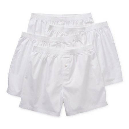 Click here for Stafford Woven Mens 4 Pack Boxers  Large  White prices