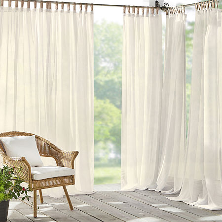 Click here for Elrene Darien Sheer Adhesive Loop Tab Top Window C... prices