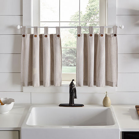 Click here for Elrene Home Fashions Tucker Ticking Stripe Window... prices