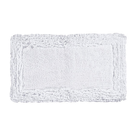 Better Trends Ruffle Heart Shape Bath Rug  30 - Pink