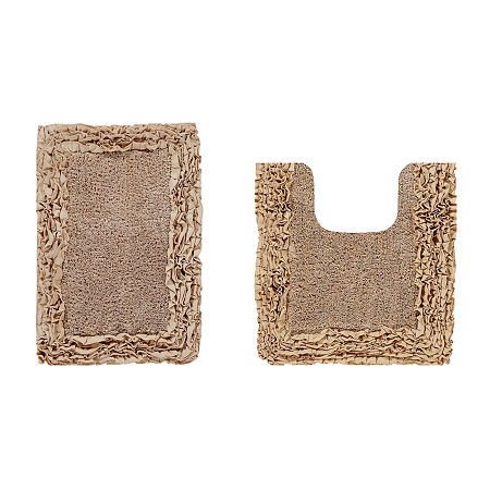 Click here for Better Trends Shaggy Border Mat Bath Rug  One Size... prices