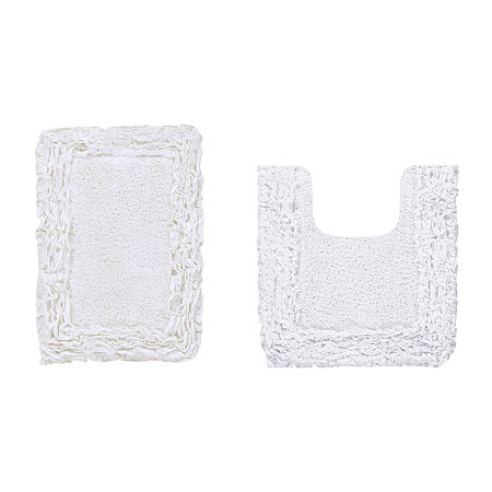 Click here for Better Trends Shaggy Border Mat Bath Rug  One Size... prices