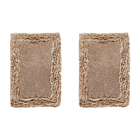 Click here for Better Trends Shaggy Border Mat Bath Rug  One Size... prices