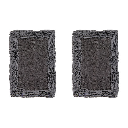 Click here for Better Trends Shaggy Border Mat Bath Rug  One Size... prices