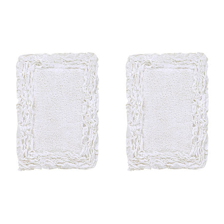 Click here for Better Trends Shaggy Border Mat Bath Rug  One Size... prices