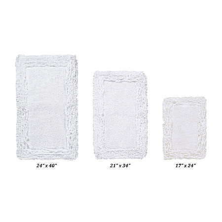Click here for Better Trends Shaggy Border Mat Bath Rug  One Size... prices