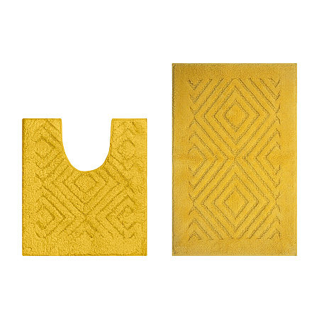 Better Trends Trier 2 Pc. Bath Rug Set - Yellow