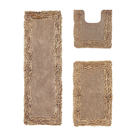 Click here for Better Trends Shaggy Border Mat Bath Rug  One Size... prices
