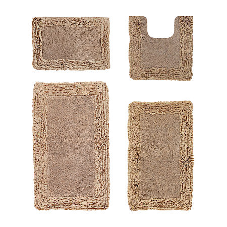 Click here for Better Trends Shaggy Border Mat Bath Rug  One Size... prices