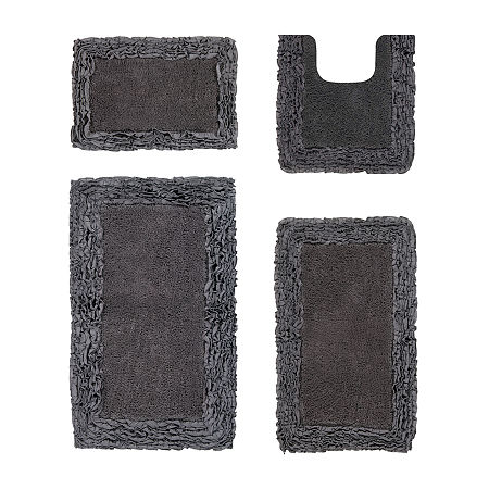 Click here for Better Trends Shaggy Border Mat Bath Rug  One Size... prices