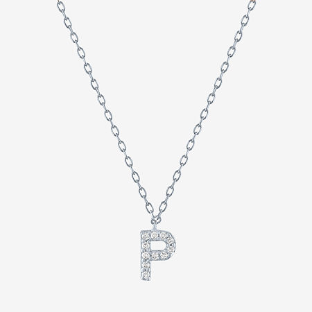 Click here for Lab-Grown (G-H / SI2-I1) Diamond Accent Initial Pe... prices