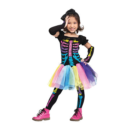 Click here for Toddler Girls Funky Punky Bones Tutu Costume  3t-4... prices