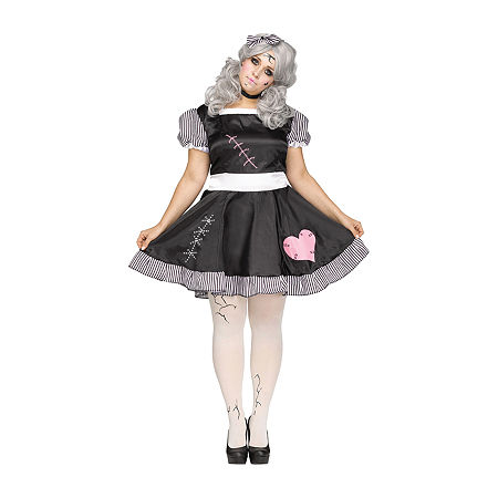 Click here for Womens Broken Doll Costume  X-large  White prices