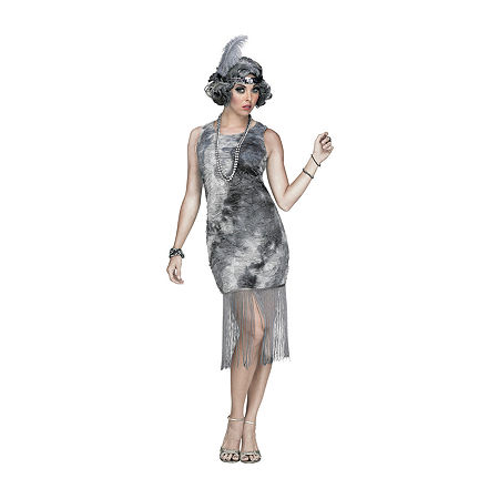 Click here for Womens Ghostly Flapper Costume  Small-medium  Whit... prices