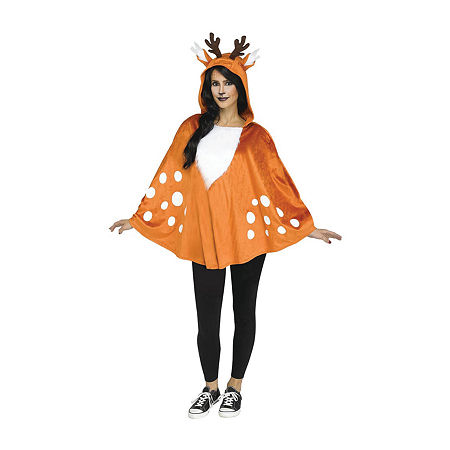 Click here for Womens Faun Poncho Costume  Medium  Brown prices