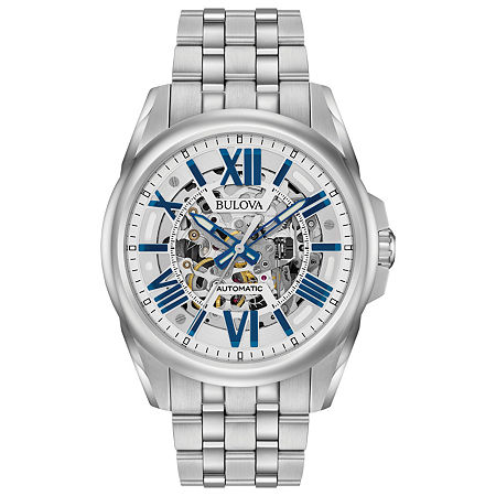 Click here for Bulova Sutton Mens Silver Tone Bracelet Watch 96a1... prices
