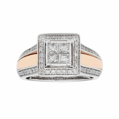 Womens 7/8 CT. T.W. Genuine White Diamond 14K Gold Bridal Set