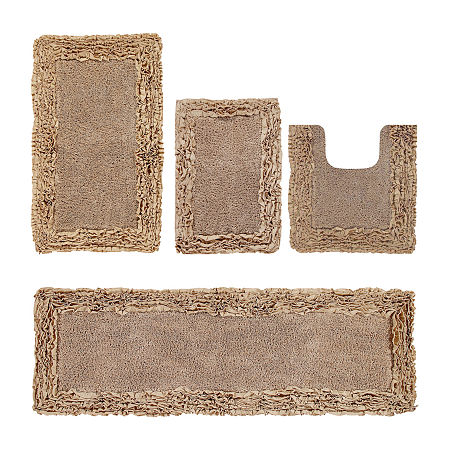 Click here for Better Trends Shaggy Border Mat Bath Rug  One Size... prices