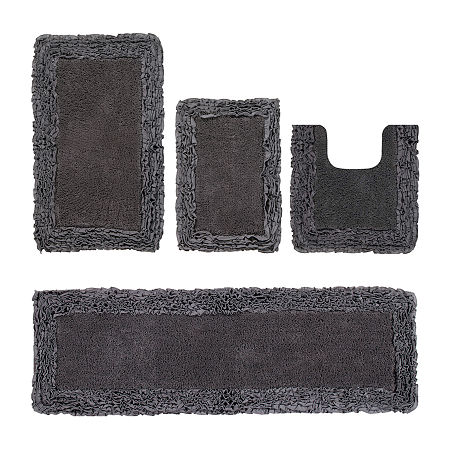 Click here for Better Trends Shaggy Border Mat Bath Rug  One Size... prices