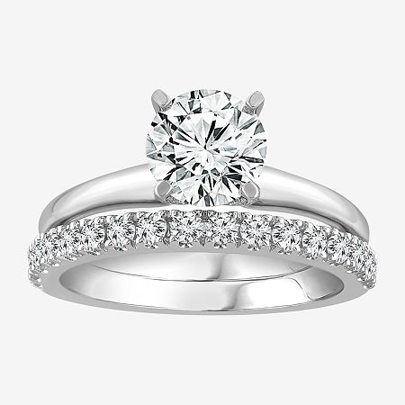 Click here for 2 CT. T.W. Lab-Grown (F / VS2) Diamond Round Solit... prices