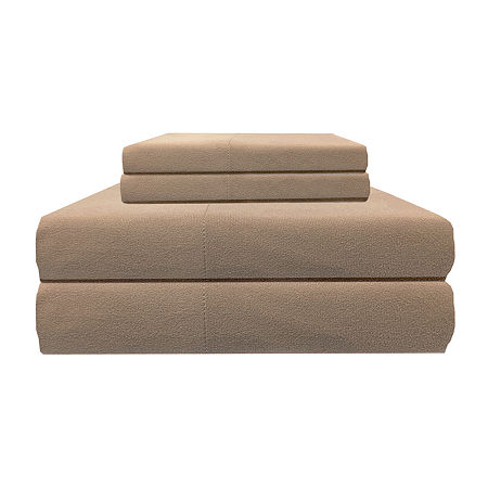 Micro Flannel(R) Solid Color Deep-Pocket Sheet Set