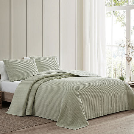 Click here for Beatrice Home Fashions Channel Chenille Bedspread... prices