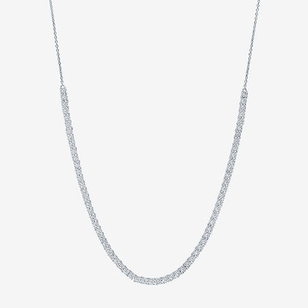 Click here for (G-H / Si2-I1) Womens Diamond Sterling Silver 18 I... prices