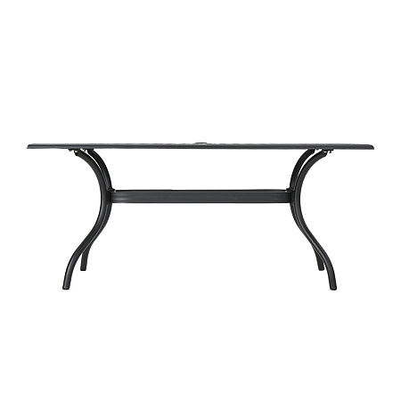 Click here for Cayman Rectangular Dining Table  One Size  Black prices