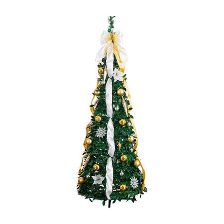 Click here for Nearly Natural 5 Foot Pre-Lit Collapsible Pre-Deco... prices
