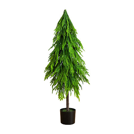 Click here for Nearly Natural 4 Foot Pine Christmas Tree  One Siz... prices