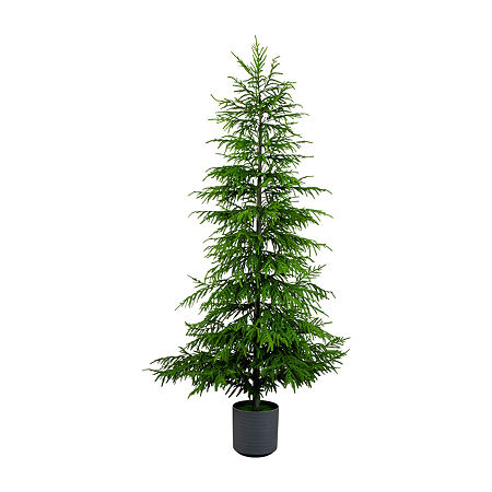 Click here for Nearly Natural 8 Foot Pine Christmas Tree  One Siz... prices