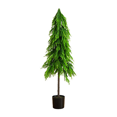 Click here for Nearly Natural 5 Foot Pine Christmas Tree  One Siz... prices